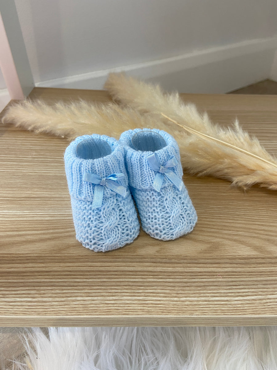 Cable Knit Booties – Bestest Baby Boutique